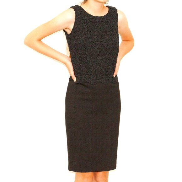 Talbots | Dresses | New Talbots Black Lace Evening Cocktail Party ...